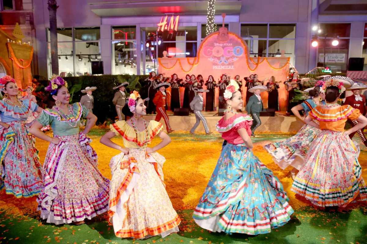 Hollywood Lays Out a Marigold Carpet for Disney-Pixar Coco Premiere