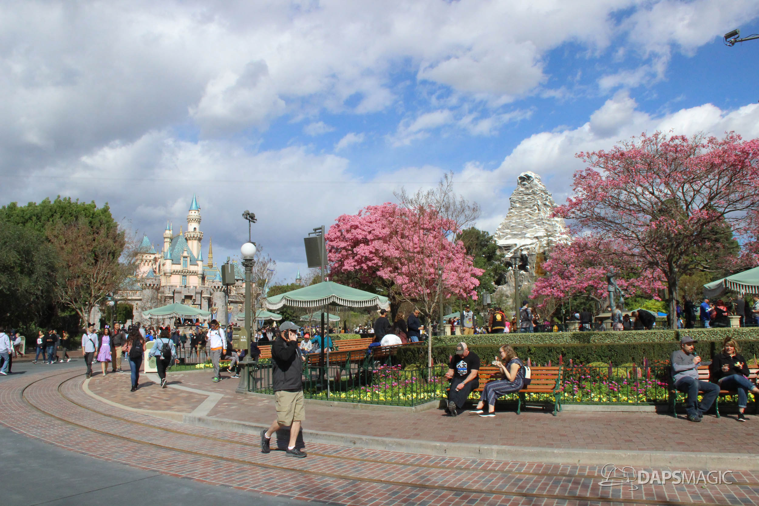 Walls Come Down Around Disneyland's Hub as Spring Arrives