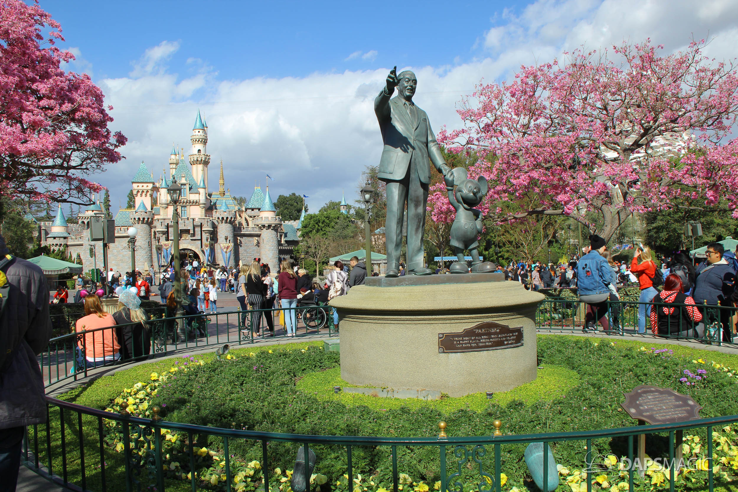 Walls Come Down Around Disneyland's Hub as Spring Arrives