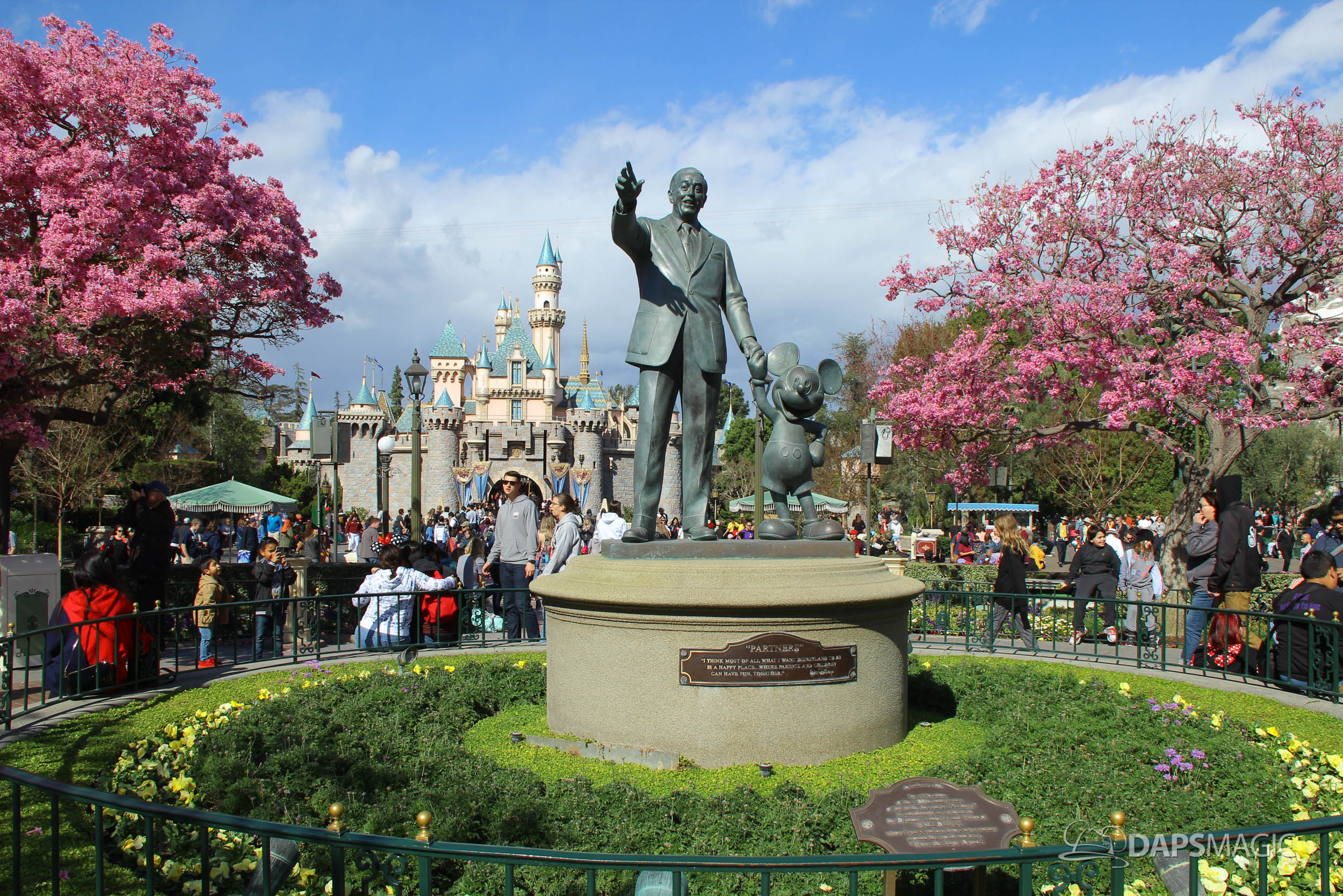 Walls Come Down Around Disneyland's Hub as Spring Arrives