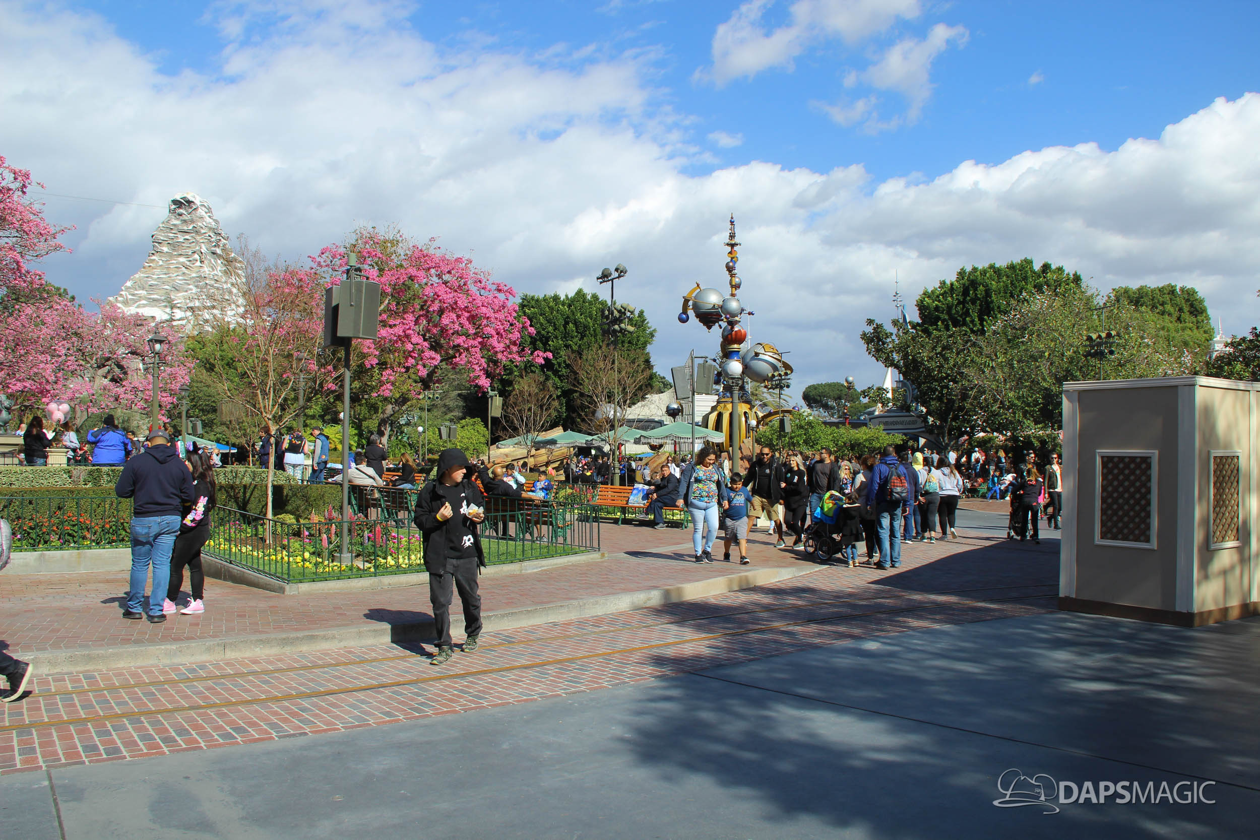 Walls Come Down Around Disneyland's Hub as Spring Arrives