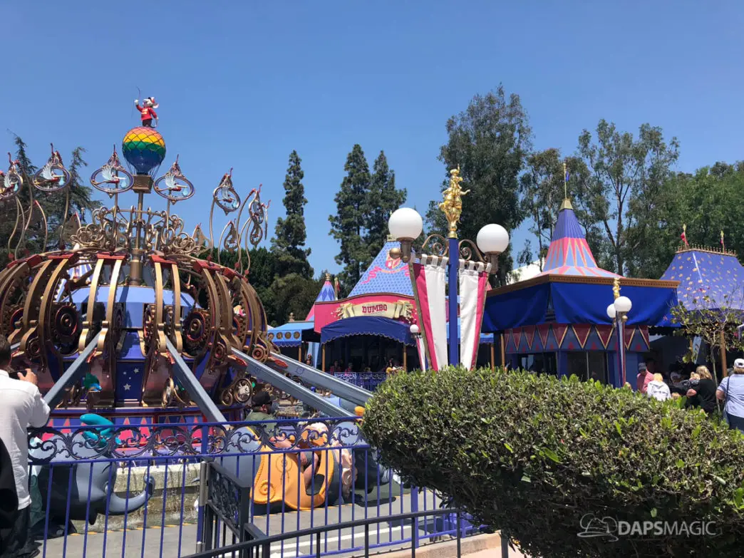 Dumbo Reopens at Disneyland Resort with New Queue!