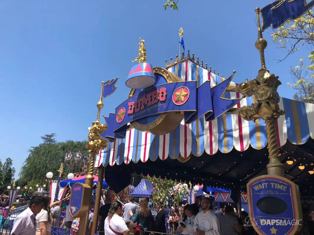 Dumbo Reopens at Disneyland Resort with New Queue!