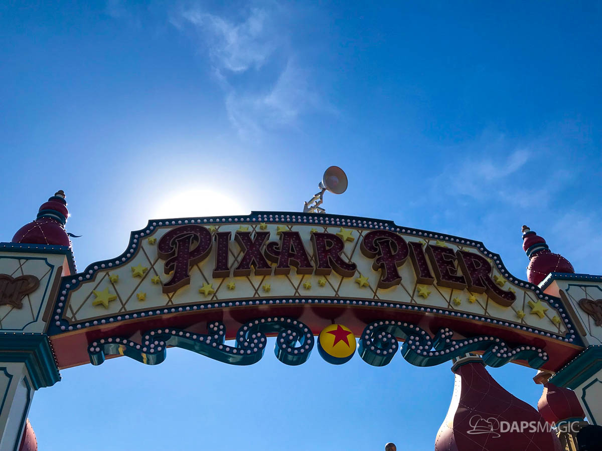 Disney California Adventure Unveils New Pixar Lamp at Entrance Sign for ...