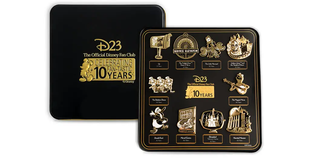 Celebrate the 10th Anniversary of D23 with a Fan-tastic Pin Set ...