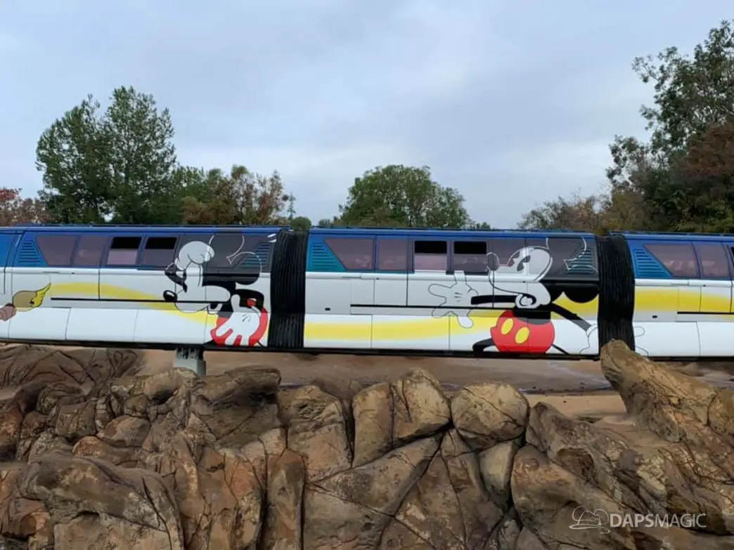 Monorail Blue Debuts New Mickey Mouse Look at the Disneyland Resort