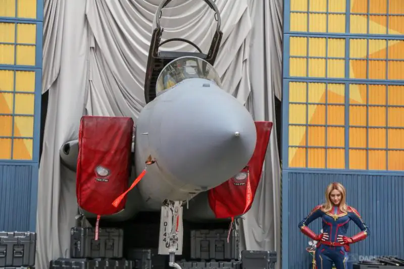 Captain Marvel Jets to New Photo Location at Disney California Adventure!