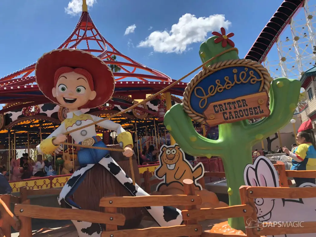 Jessie's Critter Carousel Soft Opens for Pixar Pier Guests at Disney ...