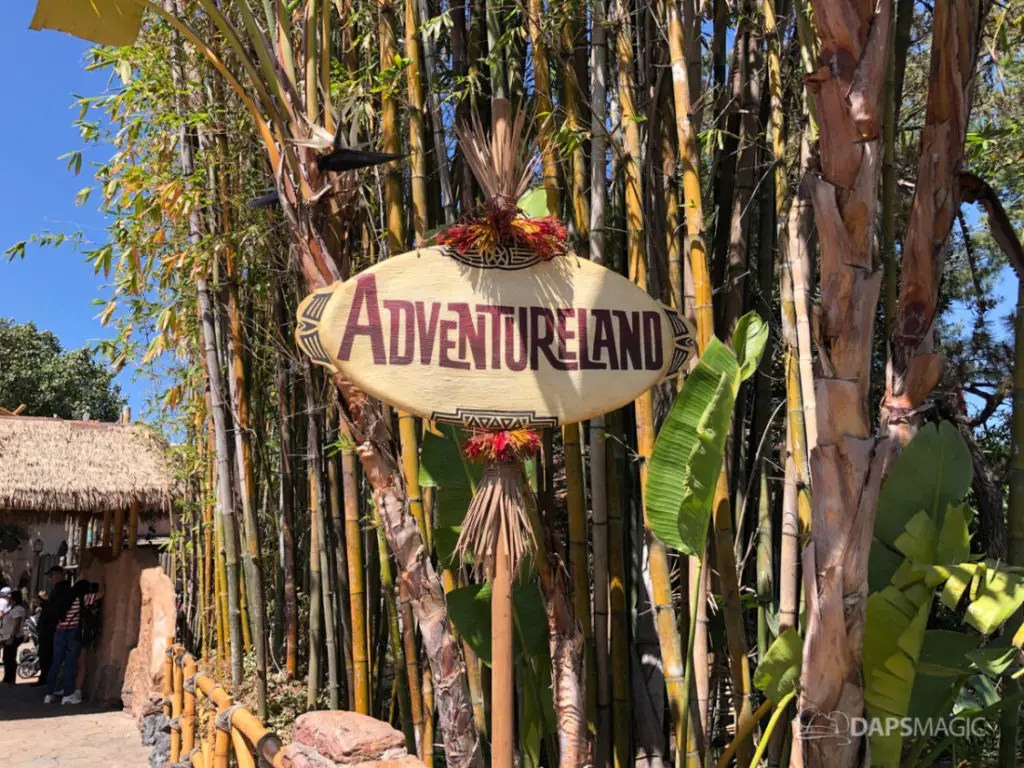 New Sign Appears at Adventureland Entrance at Disneyland as Part of ...