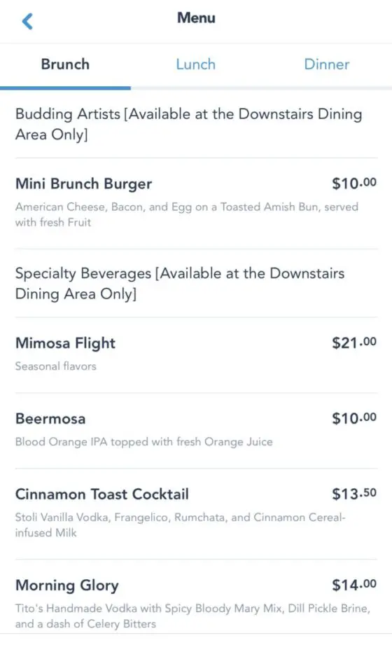 Lamplight Lounge Brunch Menu Elevates Food Offerings in the Disneyland ...
