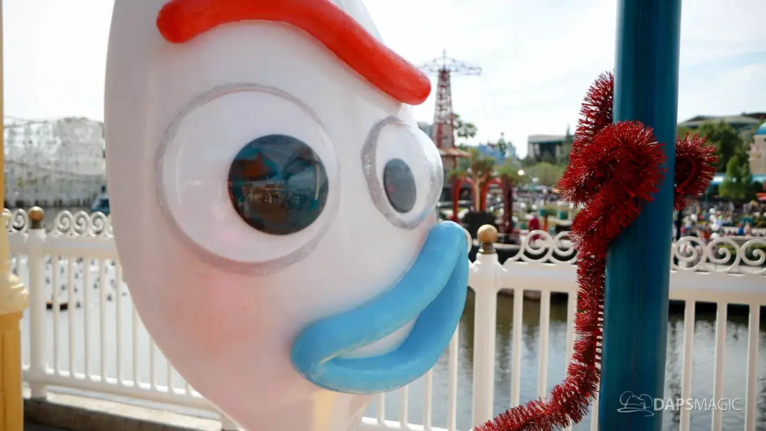 Toy Story 4's Forky Arrives on Pixar Pier at Disney California Adventure