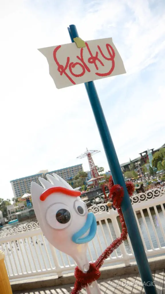 Toy Story 4's Forky Arrives on Pixar Pier at Disney California Adventure