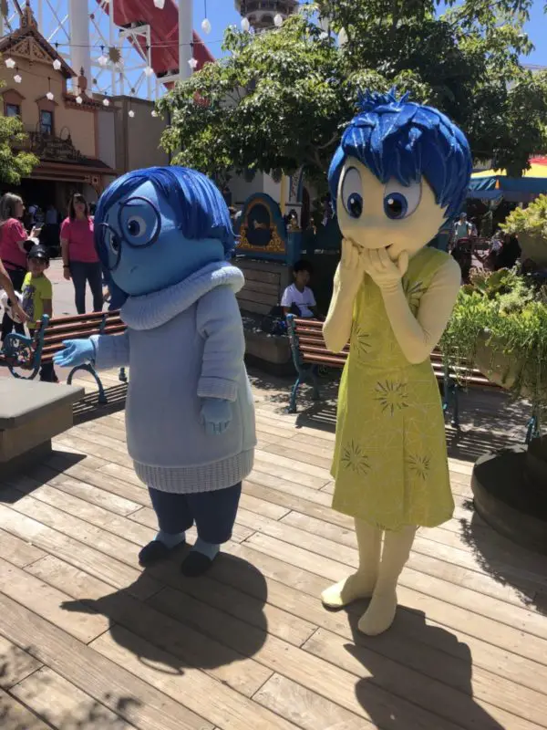 Joy and Sadness Arrive on Pixar Pier as Inside Out Emotional Whirlwind ...
