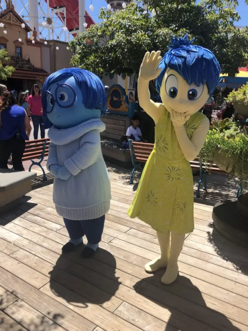 Joy and Sadness Arrive on Pixar Pier as Inside Out Emotional Whirlwind ...