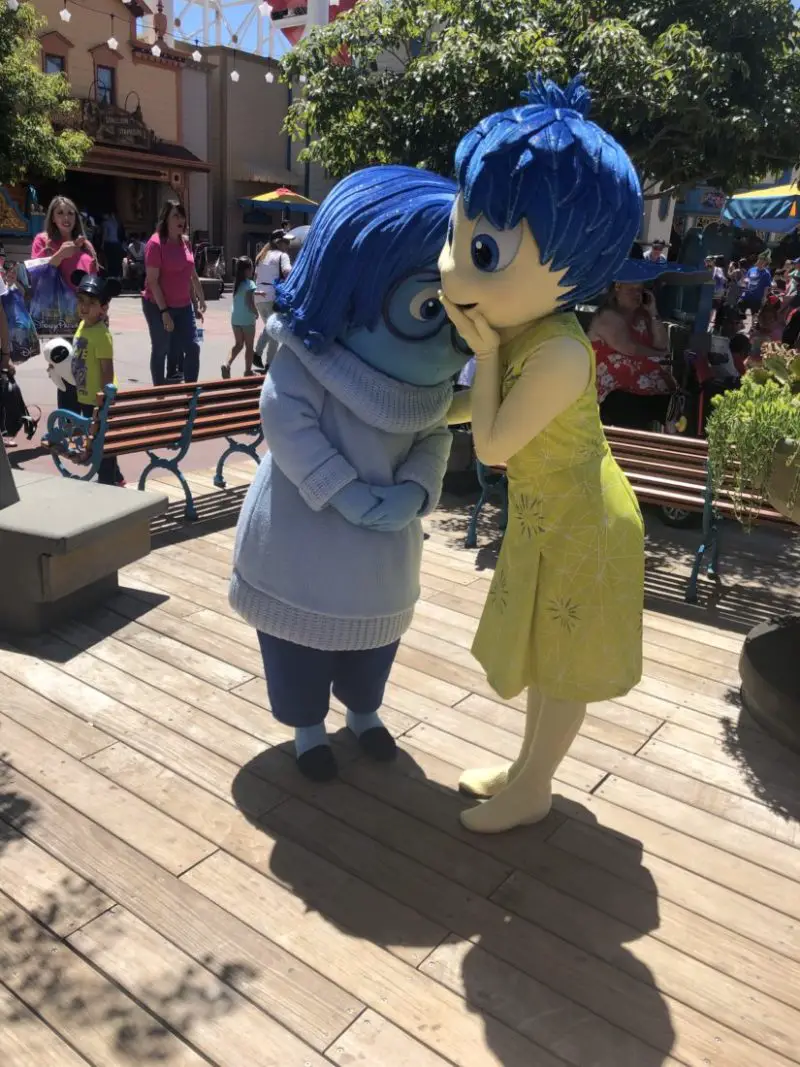 Joy and Sadness Arrive on Pixar Pier as Inside Out Emotional Whirlwind ...