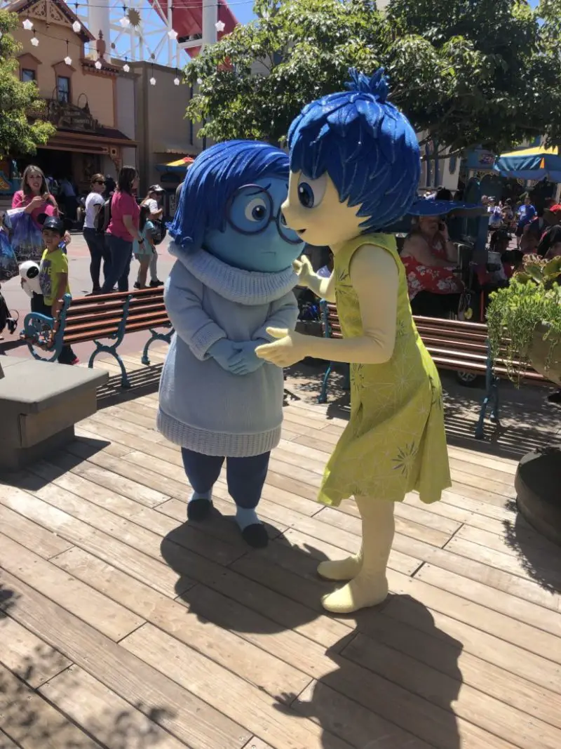 Joy and Sadness Arrive on Pixar Pier as Inside Out Emotional Whirlwind ...