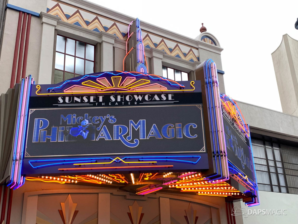 Mickeys PhilharMagic Entrance Sunset Showcase Theater-2 ~ Daps Magic
