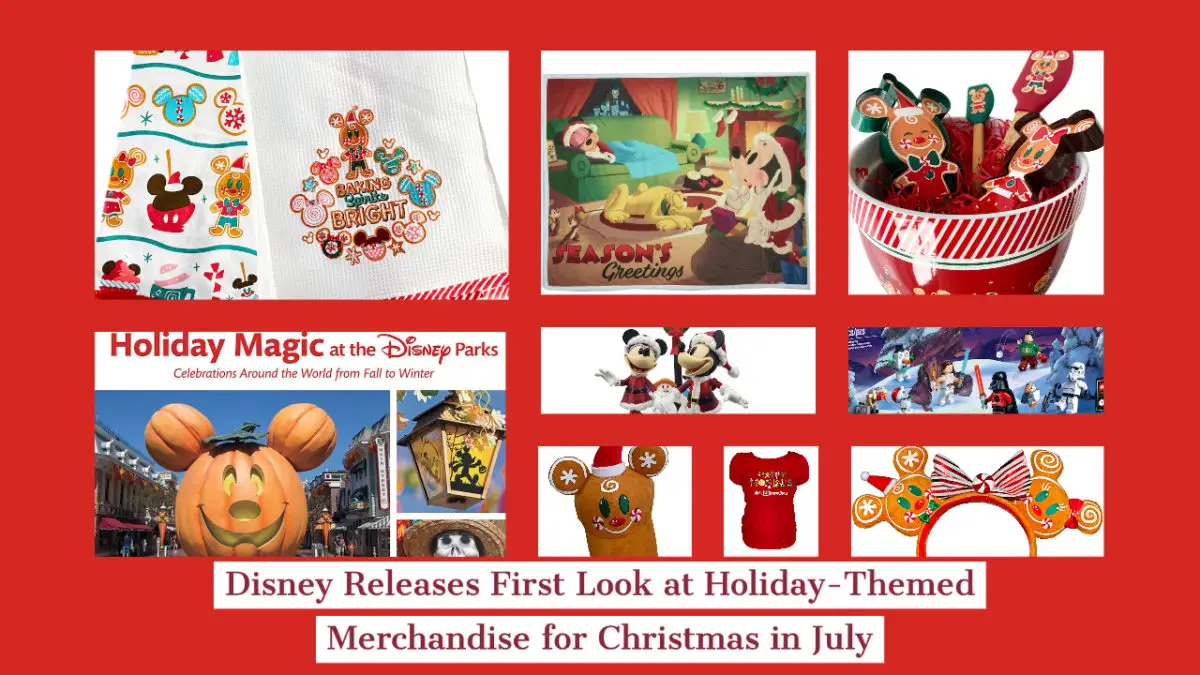 Disney Releases First Look at Holiday-Themed Merchandise for Christmas ...