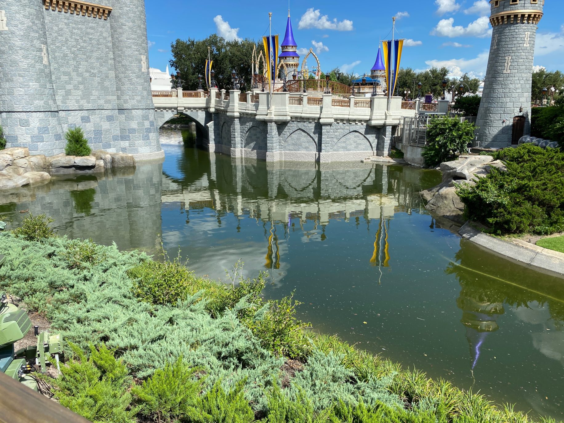 Cinderella Castle Moat Refilled at Magic Kingdom