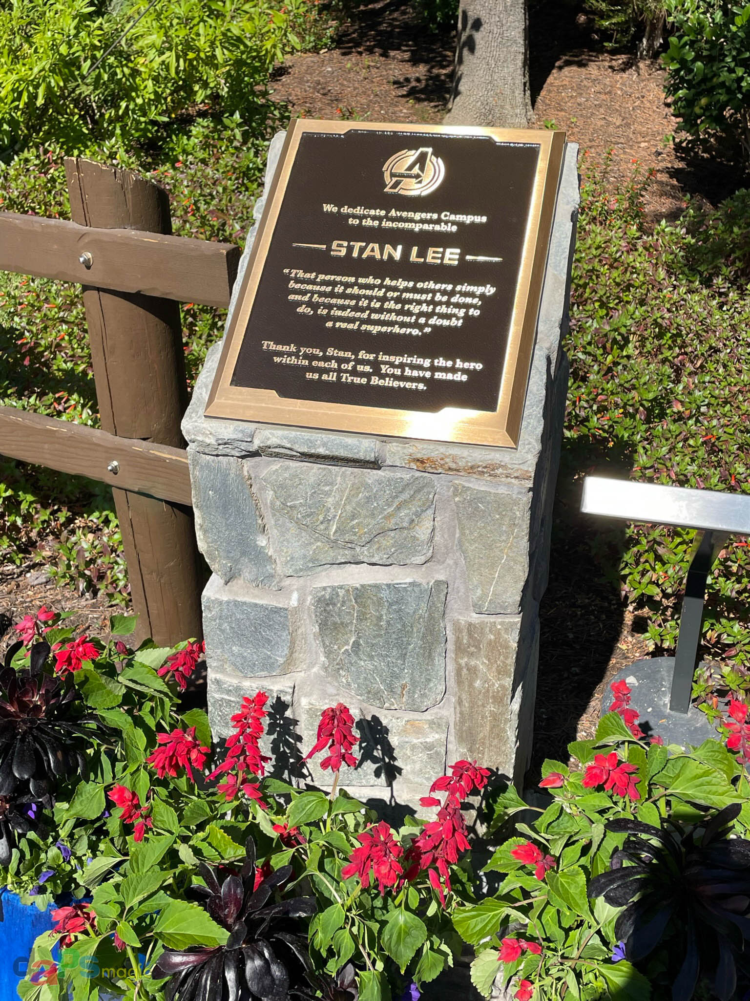 New Plaque Installed at Avengers Campus Honoring Stan Lee's Legacy