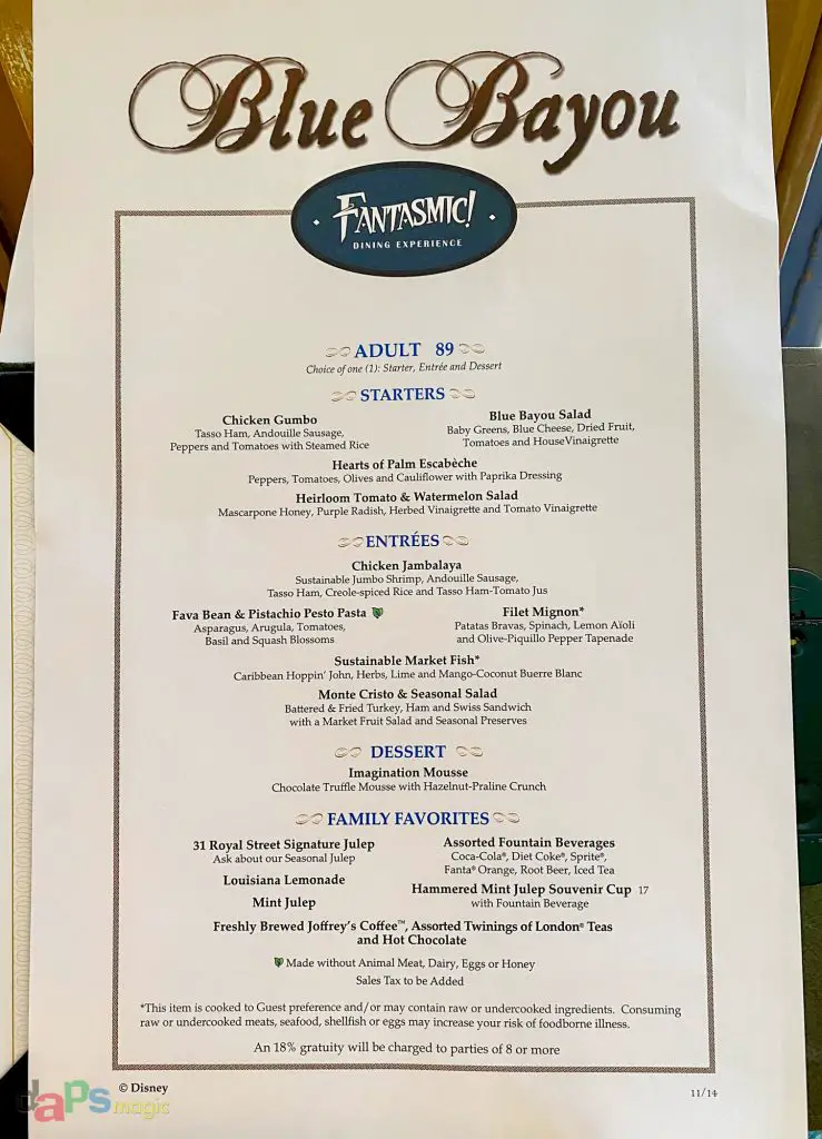 Disneyland's Blue Bayou - Walk-Up Dining Review