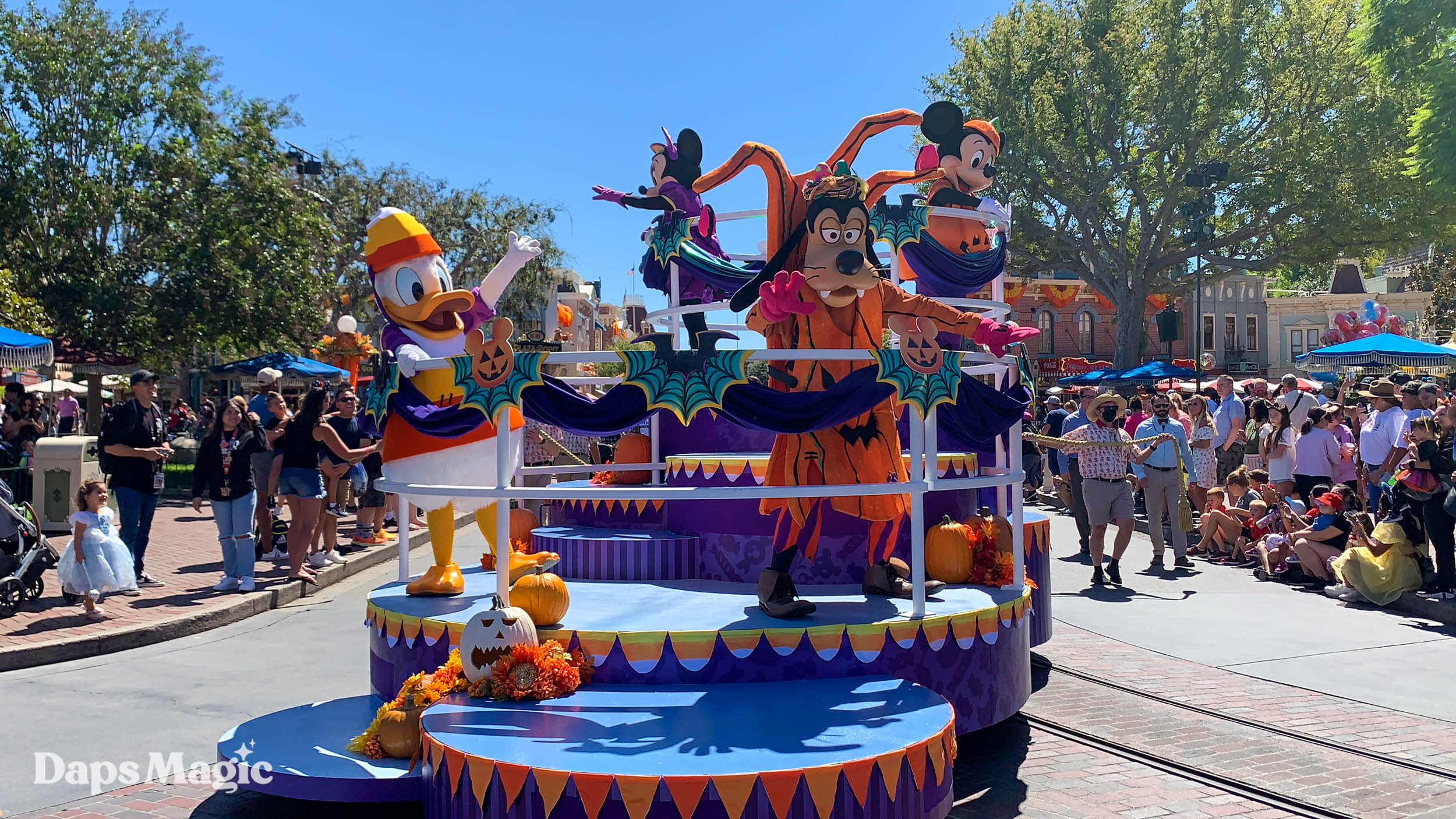 Mickey and Friends Halloween Cavalcade Float Updated at Disneyland