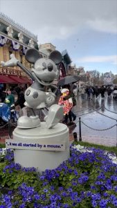 Snow Comes Down at Disneyland