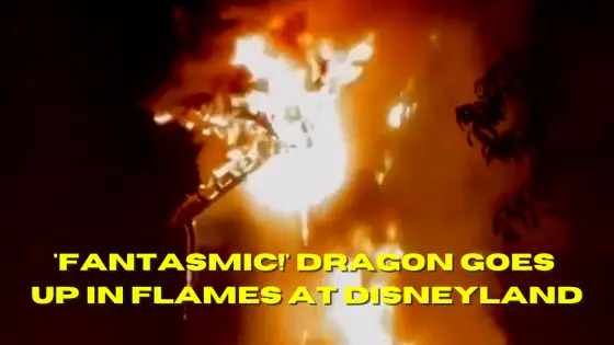 'Fantasmic!' Dragon Goes Up in Flames at Disneyland