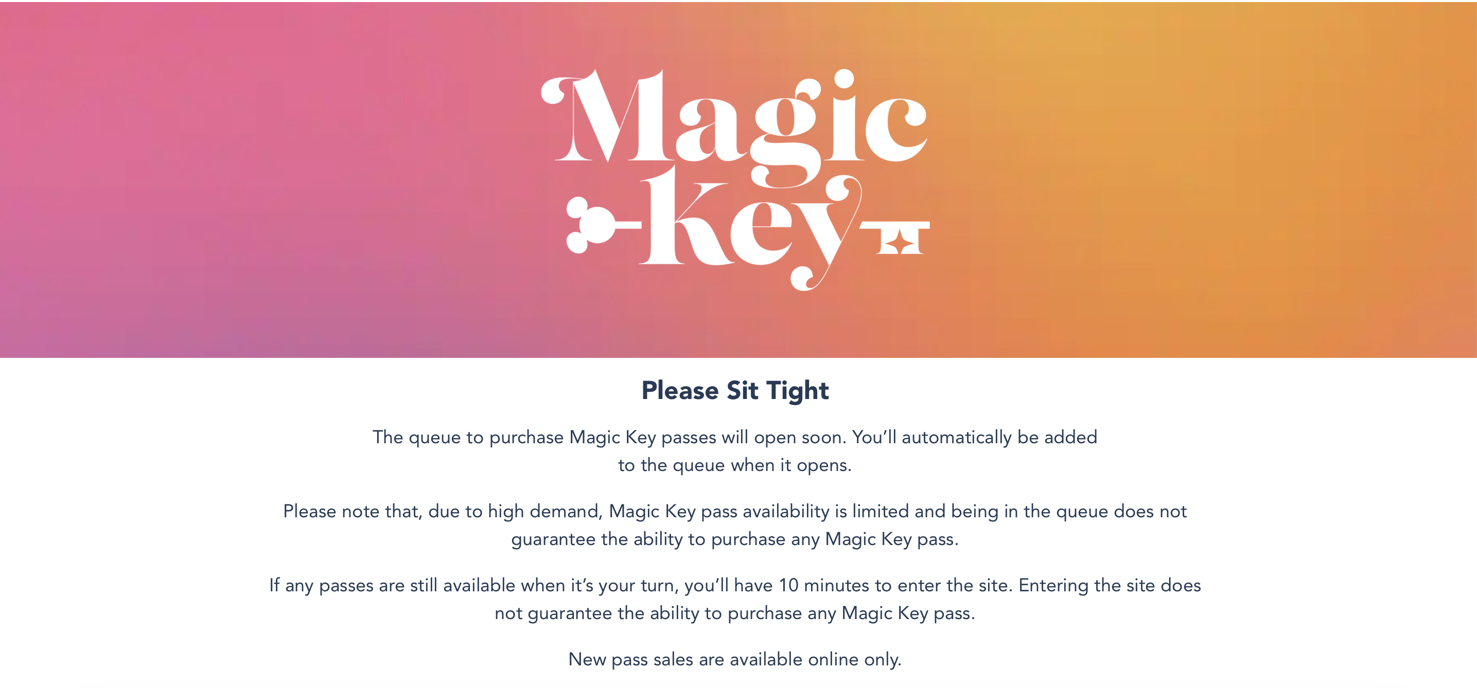 Disneyland Resort Resumes Magic Key Sales