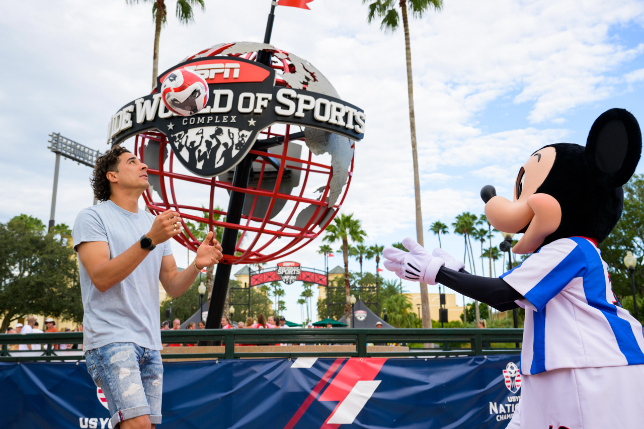 Mexican World Cup Star Unites with Mickey Mouse to Surprise Soccer ...