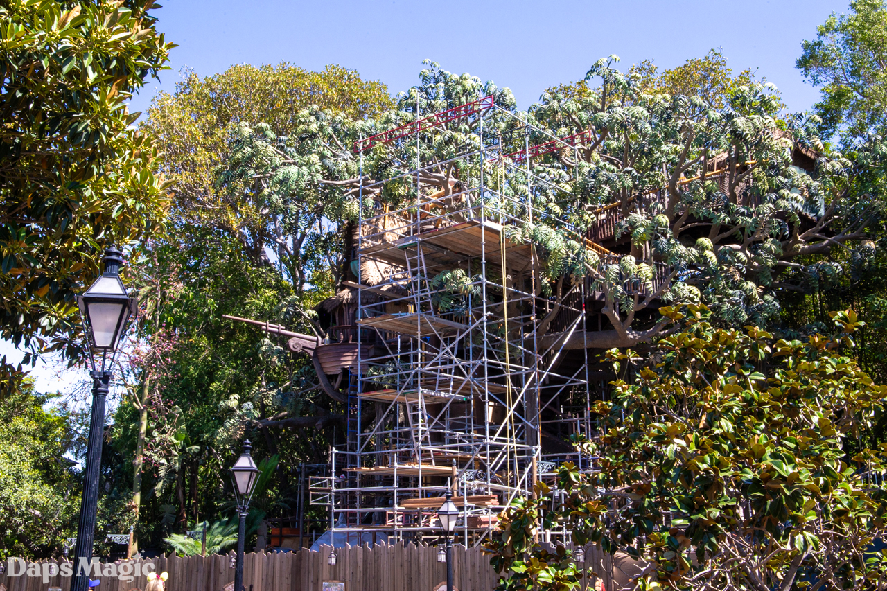 Work Continues on Adventureland Treehouse at Disneyland