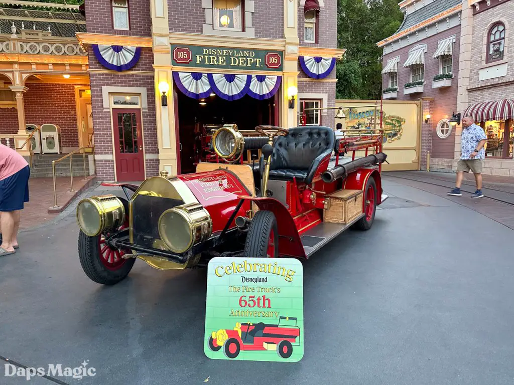 Disneyland's Main Street Fire Engine Celebrates 65 Years on Main Street