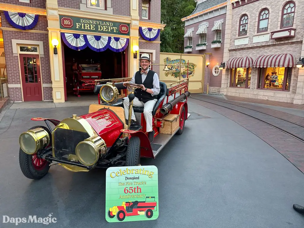 Disneyland's Main Street Fire Engine Celebrates 65 Years on Main Street