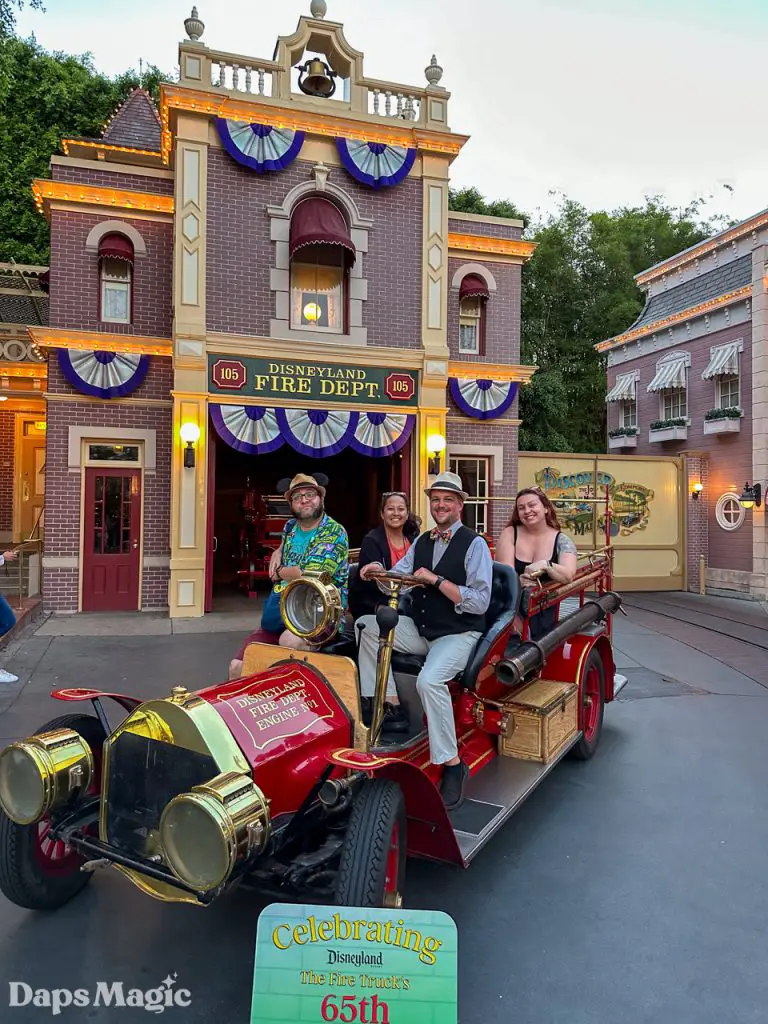Disneyland's Main Street Fire Engine Celebrates 65 Years on Main Street