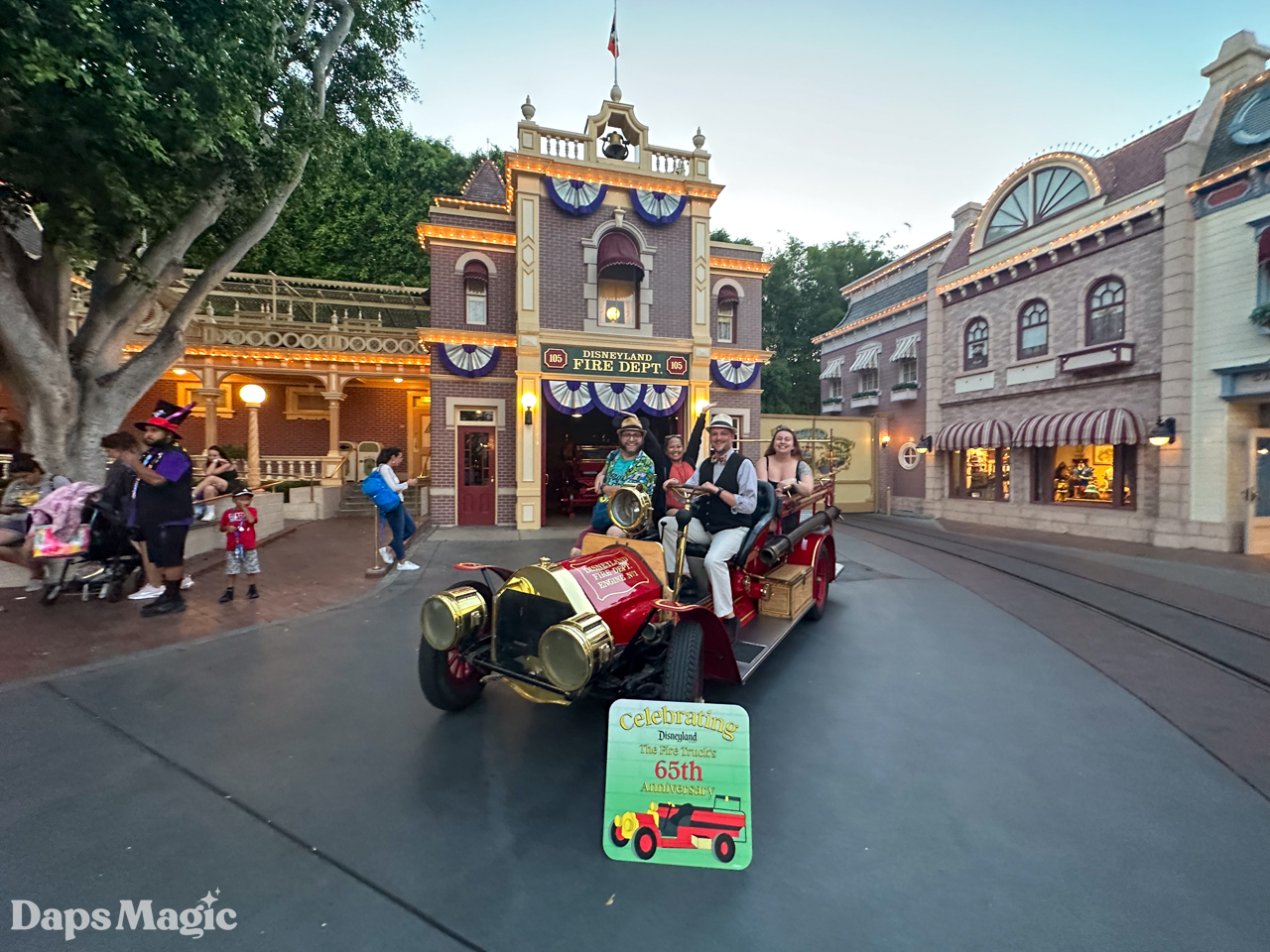 Disneyland's Main Street Fire Engine Celebrates 65 Years on Main Street