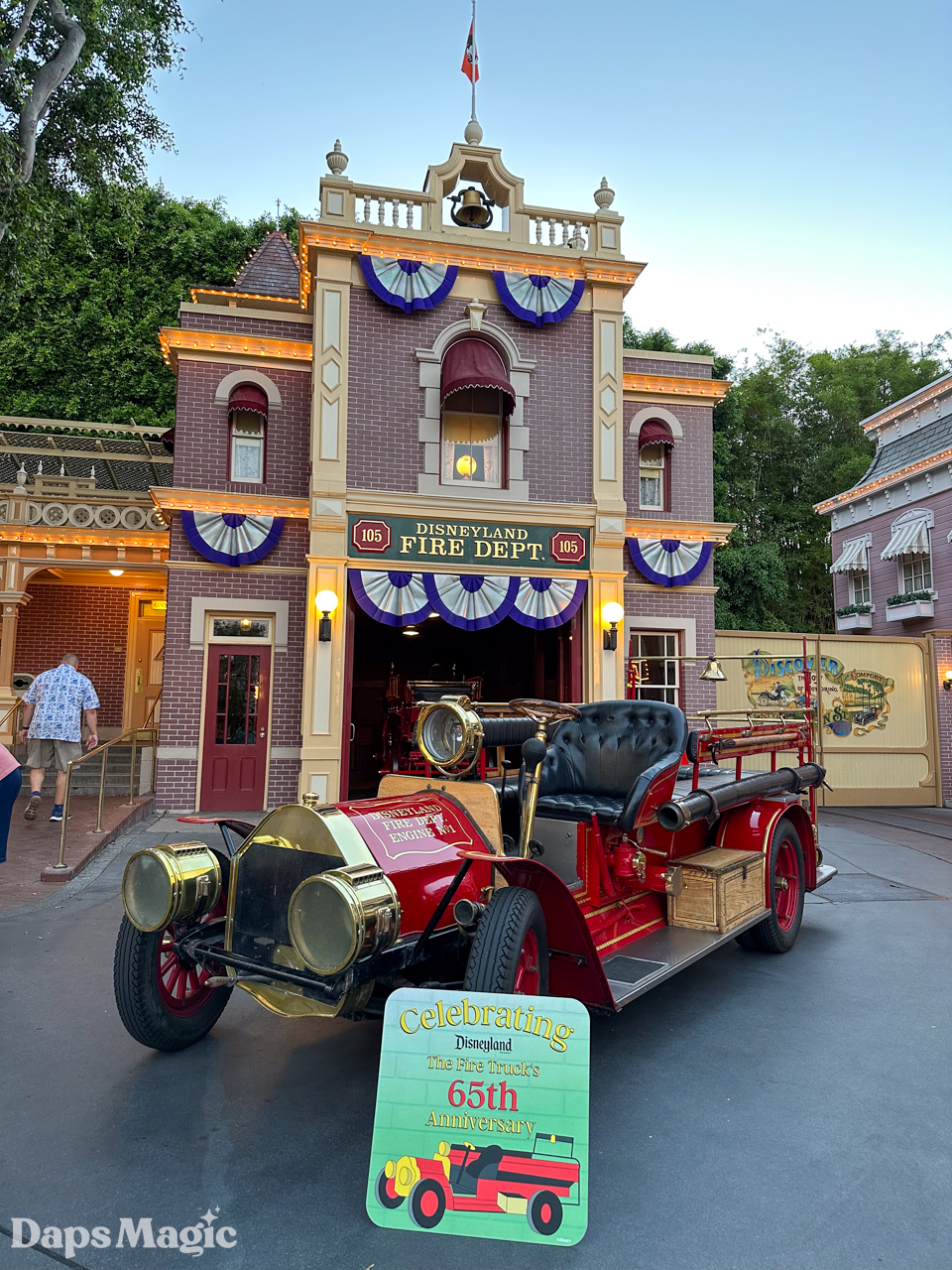 Disneyland's Main Street Fire Engine Celebrates 65 Years on Main Street