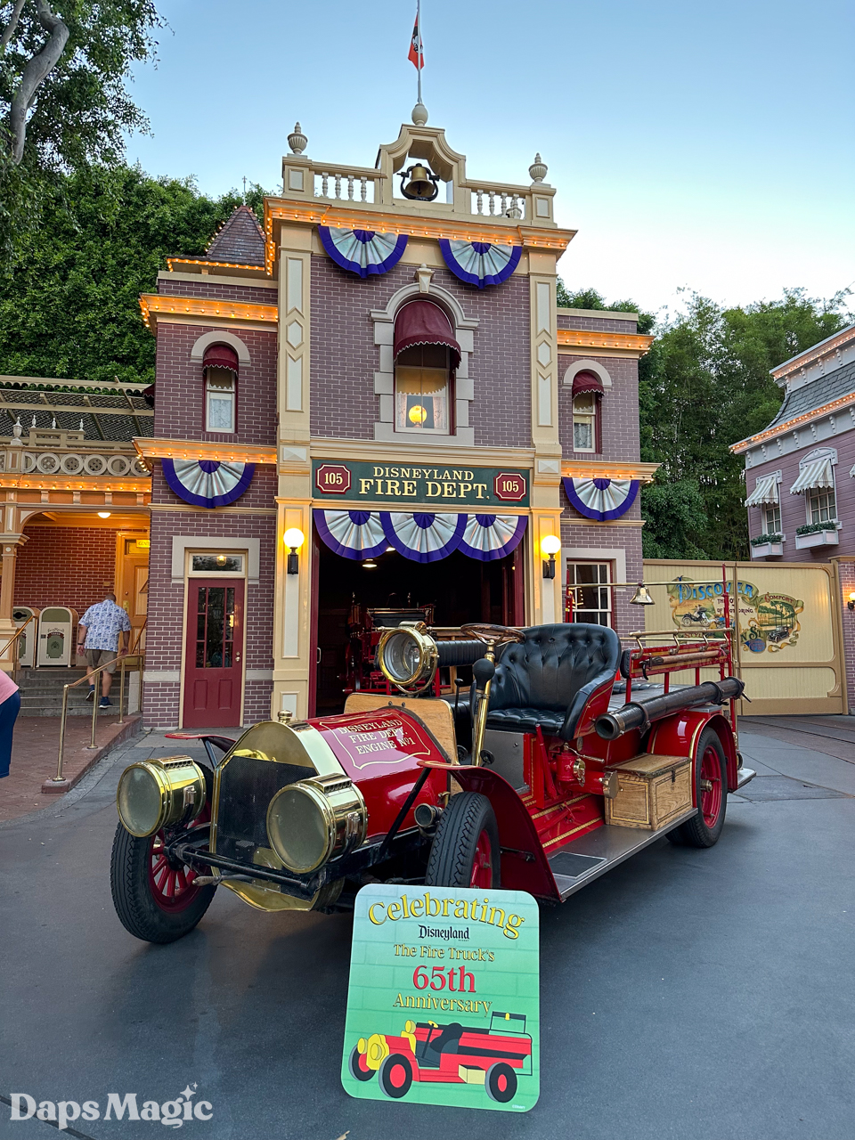Disneyland's Main Street Fire Engine Celebrates 65 Years on Main Street