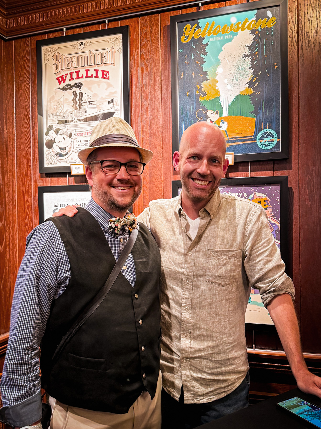 Artist and Voice of Mickey Mouse, Bret Iwan, Signs Artwork and Charms ...