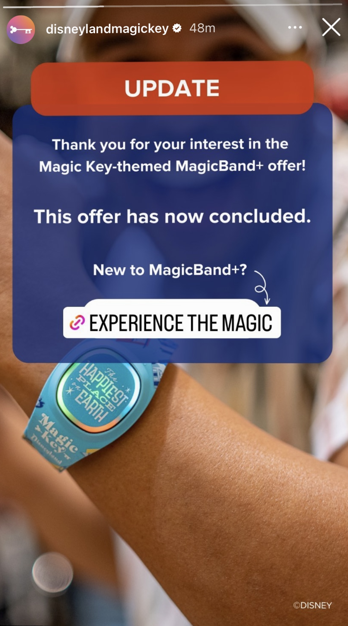 Magic Key Holder Complimentary MagicBand+ Offer Concludes at Disneyland ...