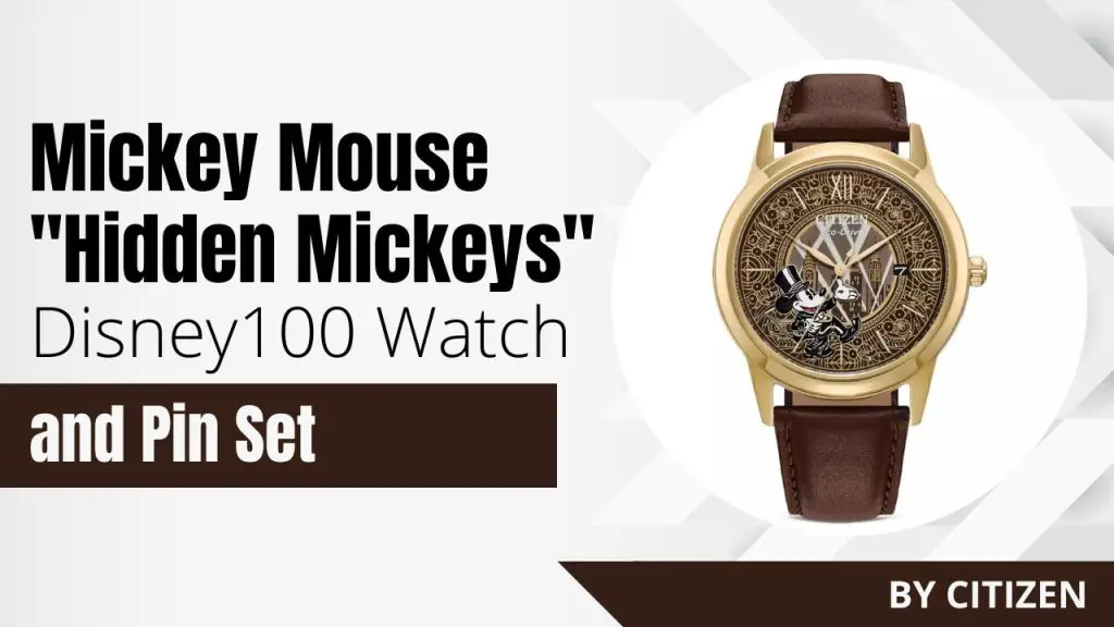 Mickey Mouse ''Hidden Mickeys'' Disney100 Watch and Pin Box Set by ...