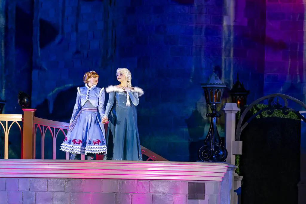 Magic Kingdom's Cinderella Castle Lights Up at Night During 'Frozen ...