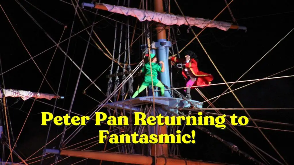 Peter Pan Returning to 'Fantasmic!' When it Returns to Disneyland in Spring 2024