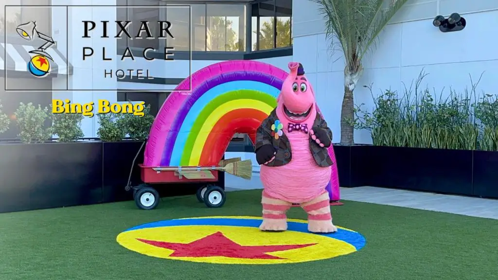 Bing Bong Now Meeting Guests Exclusively at Pixar Place Hotel