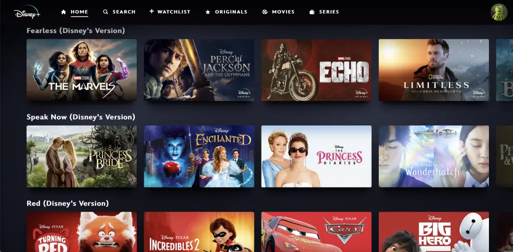 It's All Taylor Swift on Disney+ Home Screen With Arrival of 'Taylor ...