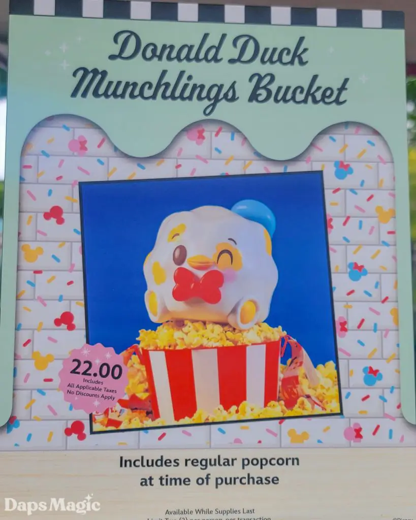Donald Duck Munchlings Popcorn Bucket Arrives at Disneyland