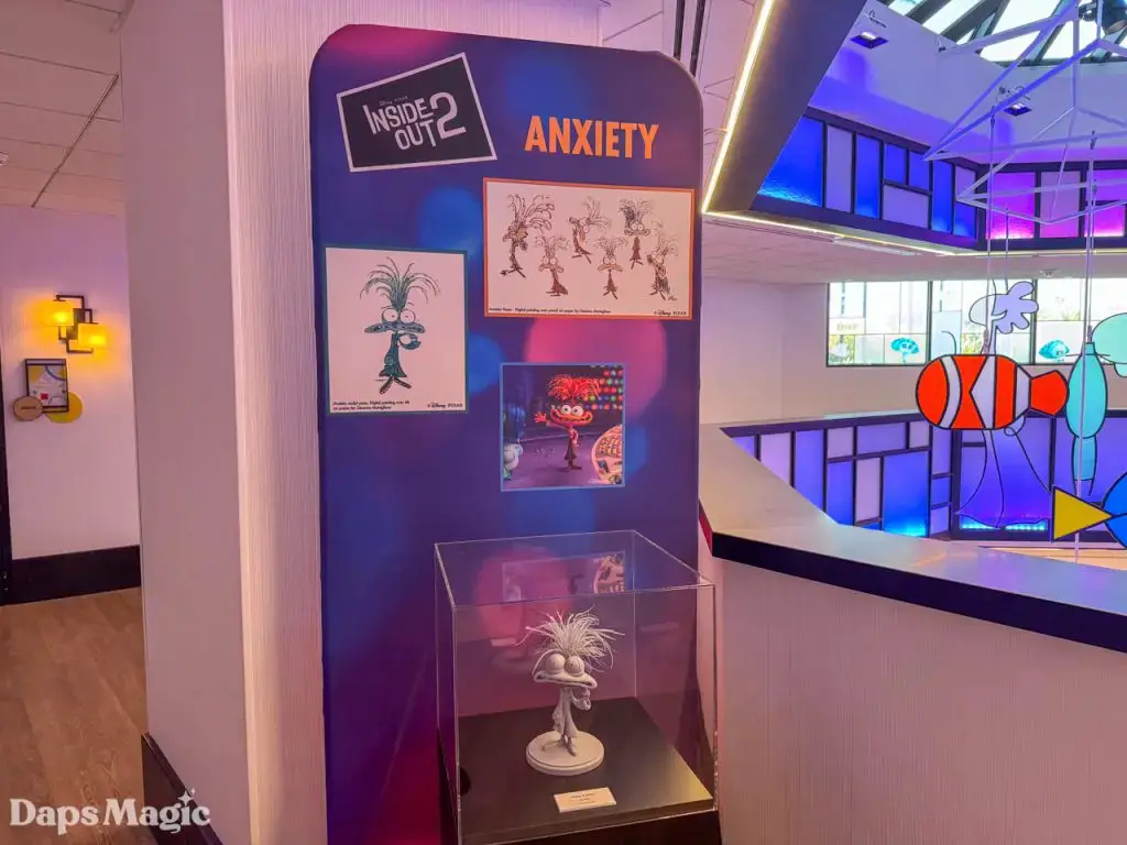 Inside Out 2 Exhibit On Display at Pixar Place Hotel