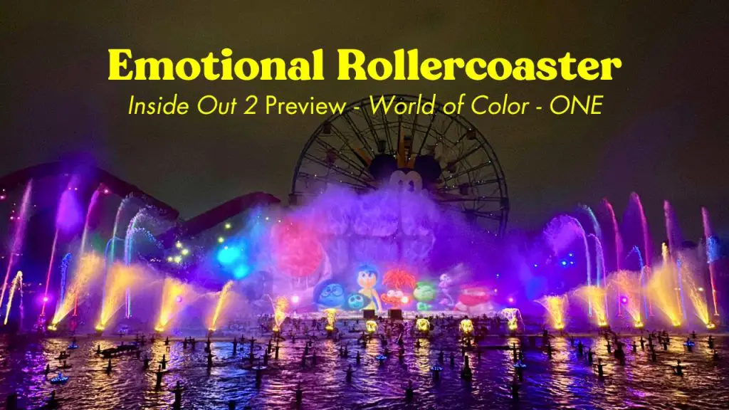 VIDEO: 'Emotional Rollercoaster' Arrives Before 'World of Color - ONE ...