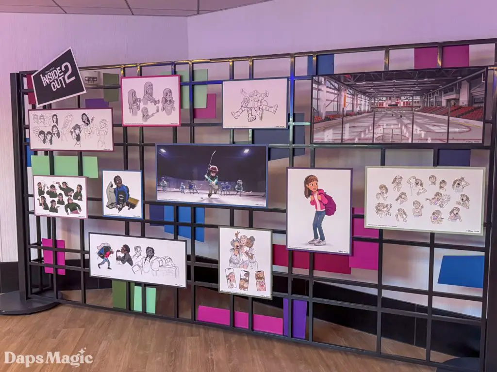 Inside Out 2 Exhibit On Display at Pixar Place Hotel