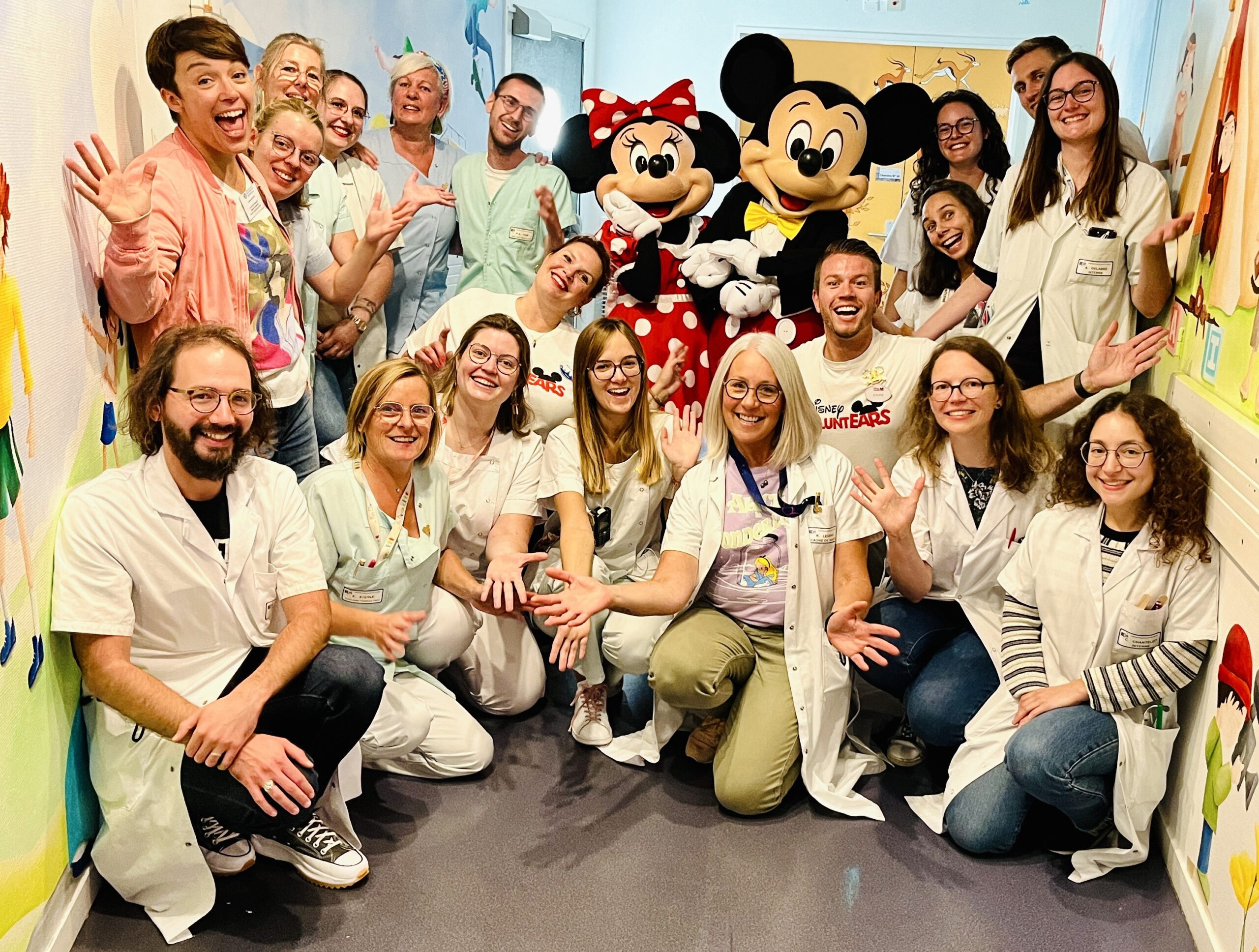 Mickey Mouse and Minnie Mouse Make Magic for Children at Dieppe Hospital