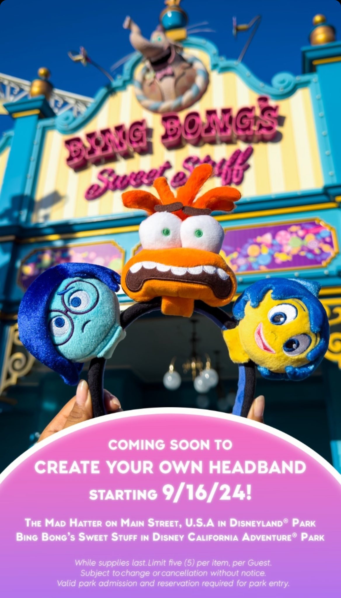 'Inside Out 2' Characters Coming to Disneyland Resort for Create Your ...